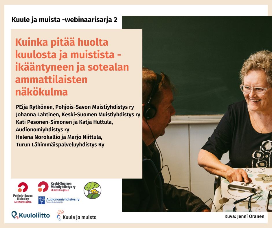Kuule ja muista -hankkeen webinaarisarja - Kuuloliitto